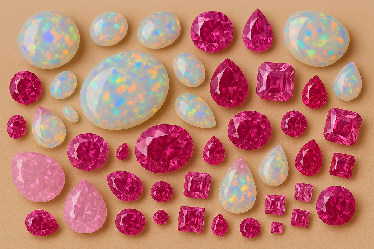 October Birthstones: The Radiant Beauty of Opal and Pink Tourmaline ...